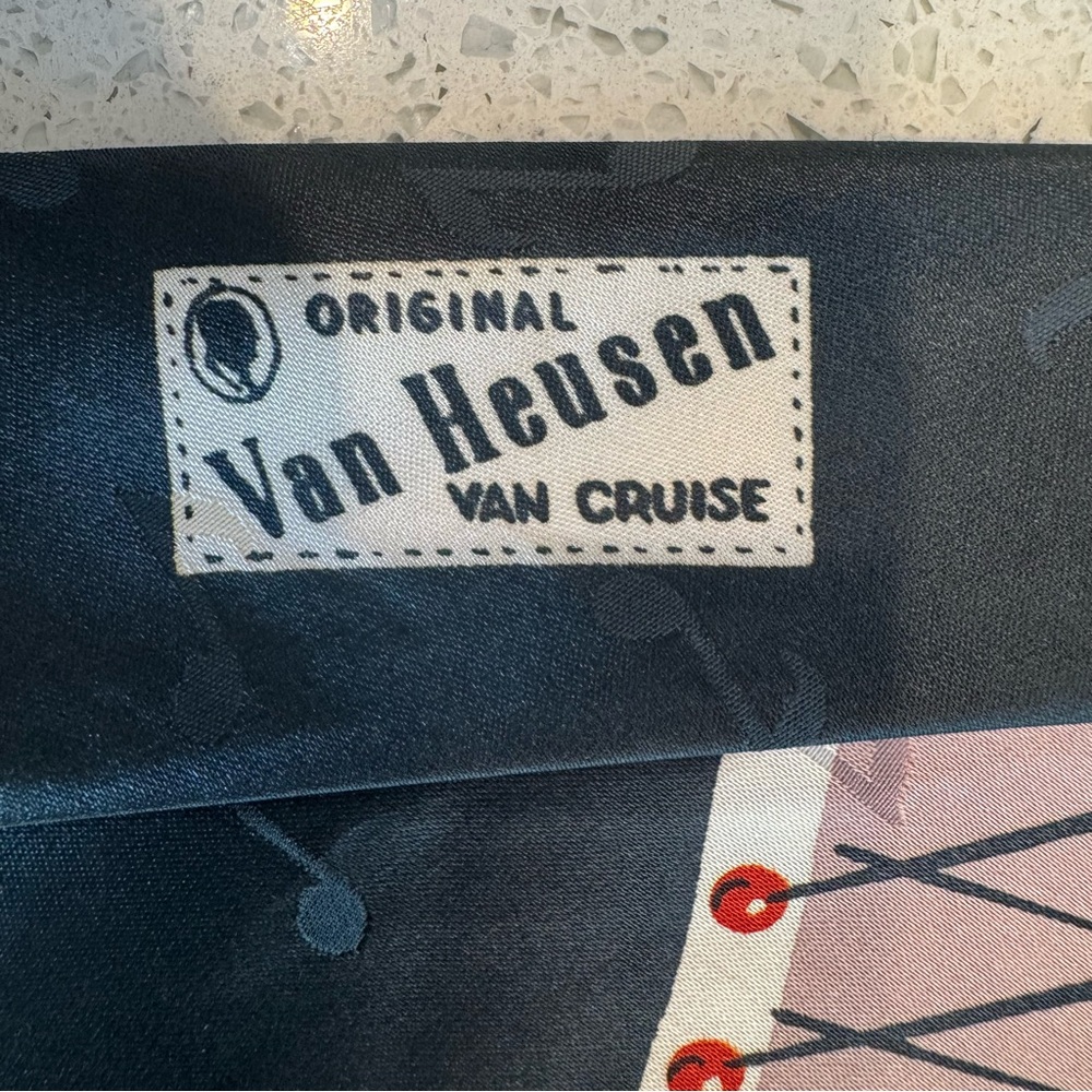 Beautiful Vintage Hand-Painted Drum Tie - Gem